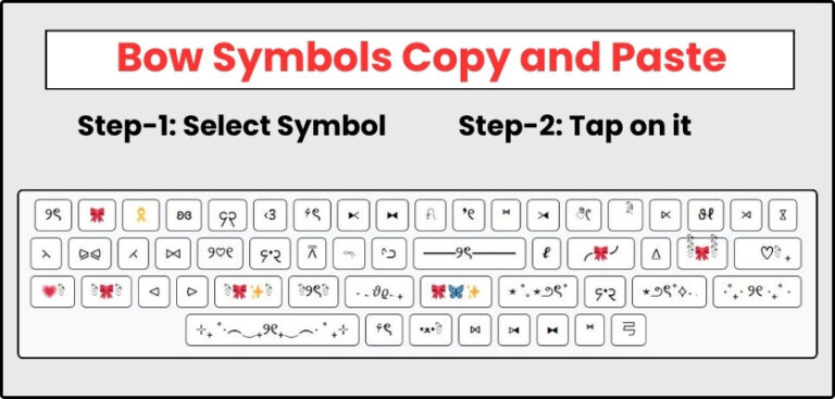 Bow (Hair, Ribbon & Coquette) Symbol Copy Paste [⋈୨ৎ🎗️ꔫ🎀⧑]