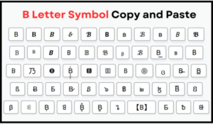B Symbols Copy and Paste [𝓑𝕭𝔹乃𝔅ᗷ]