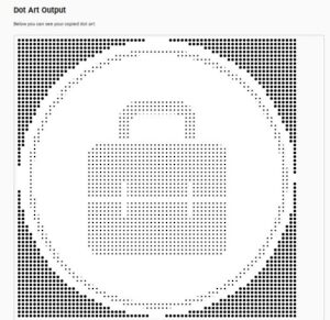 Convert Image to Dot Art Photo & Text
