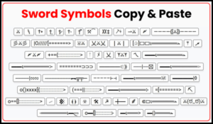 Sword Symbol Copy And Paste [⚔️🗡️彡⚔彡 ι═══>]