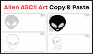 Alien ASCII Art Copy and Paste