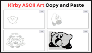 Kirby ASCII Art Copy and Paste