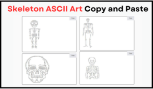 Skeleton ASCII Art Copy and Paste