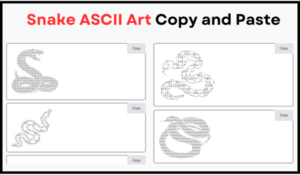 Snake ASCII Art Copy and Paste