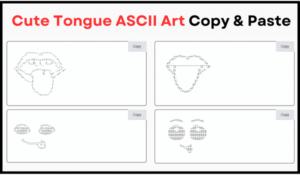 Cute Tongue ASCII Art Copy and Paste